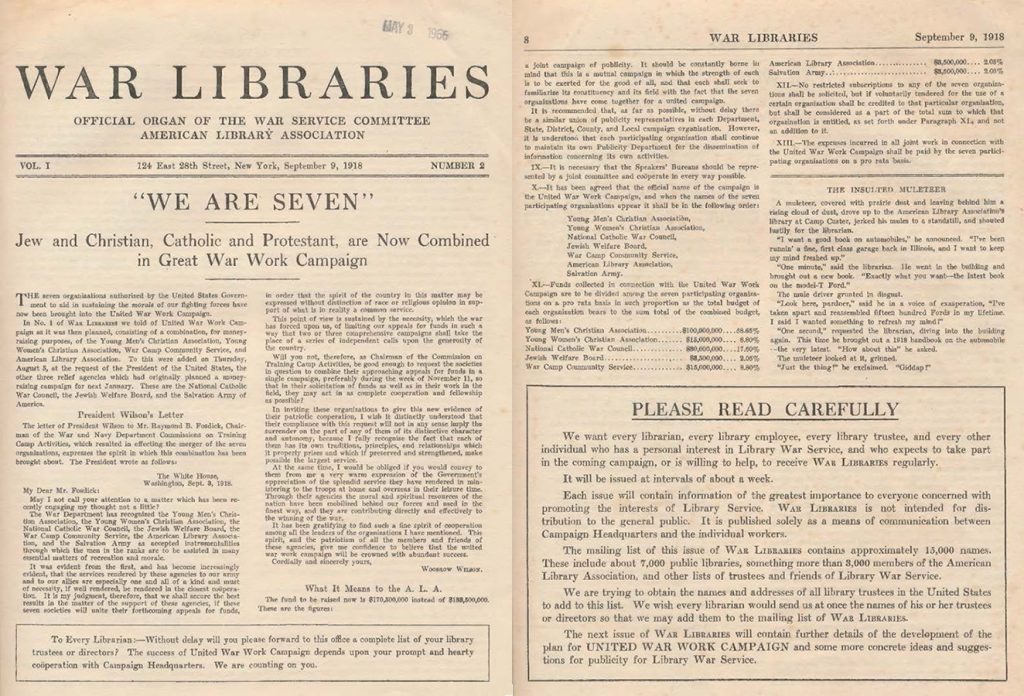 Publications: Library War Service Publications – American Library ...