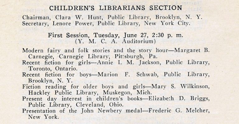 100 Years of the Newbery: The First Medal | American Library ...