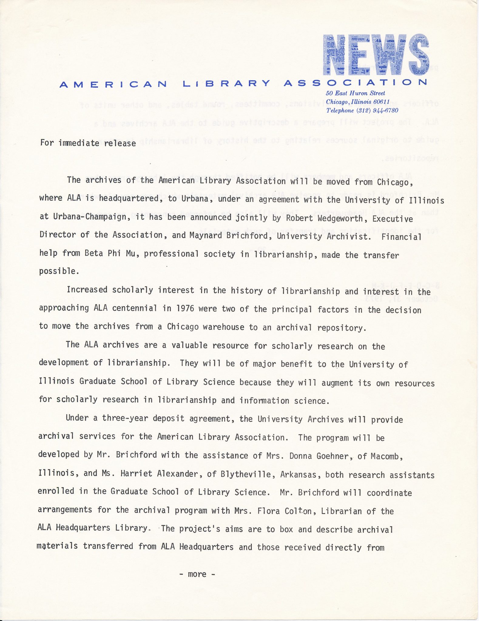 50 Years of the ALA Archives – American Library Association Archives ...