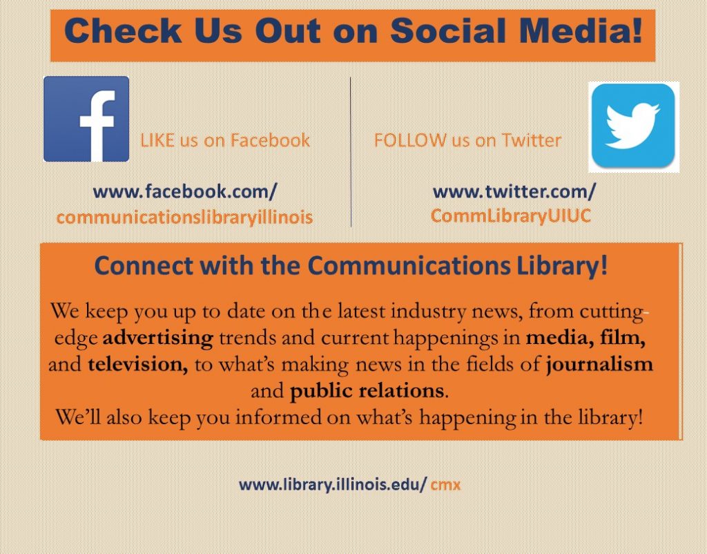 August 2015 – Communications Library – U of I Library