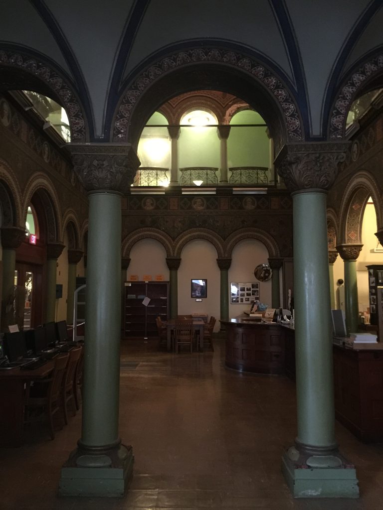 Circulation Room through Arches, Image 2 – Mathematics Library – U of I ...