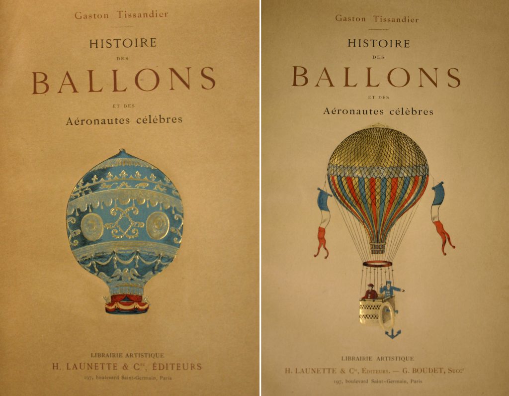 Histoire des Ballons from the Library of Amelia Earhart (Q. 629.13322 ...