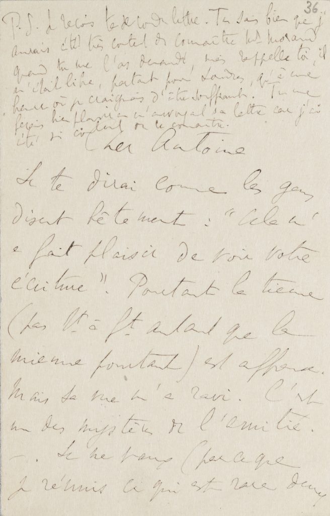 Letter from Marcel Proust to Antoine Bibesco, [c. 9 September 1915 ...