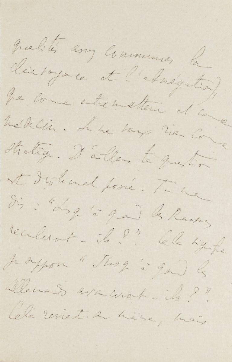 Letter from Marcel Proust to Antoine Bibesco, [c. 9 September 1915] – Rare Book and Manuscript ...