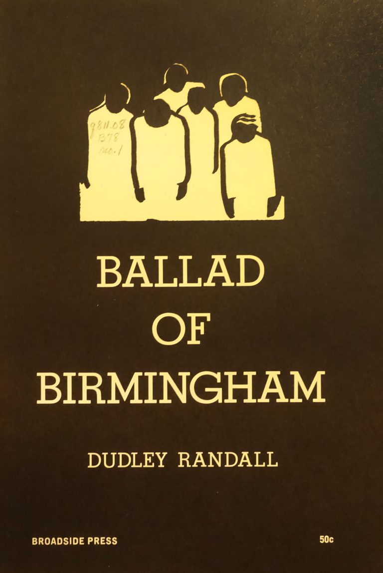 Ballad of Birmingham: 55 Years Later – Rare Book and Manuscript Library ...