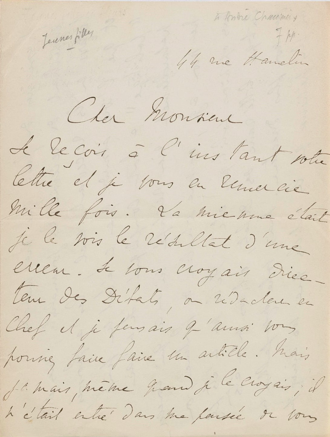 Many ways of reading a Proust letter – Rare Book and Manuscript Library ...