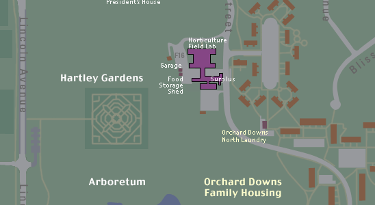 Horticulture Field Lab (Archives Research Center) Map